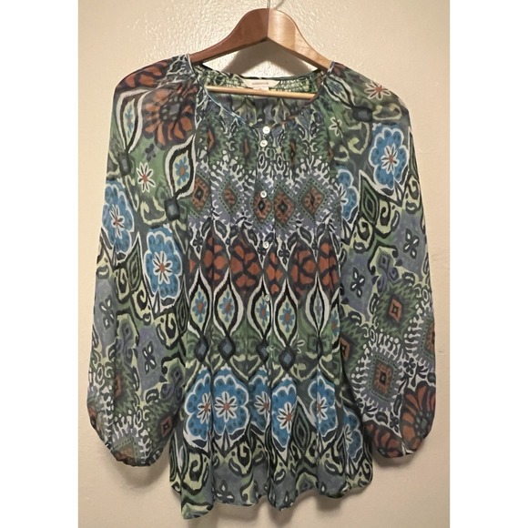 Sundance | Tops | Sundance Silk Sheer Blouse Peasant Top Artsy Boho ...
